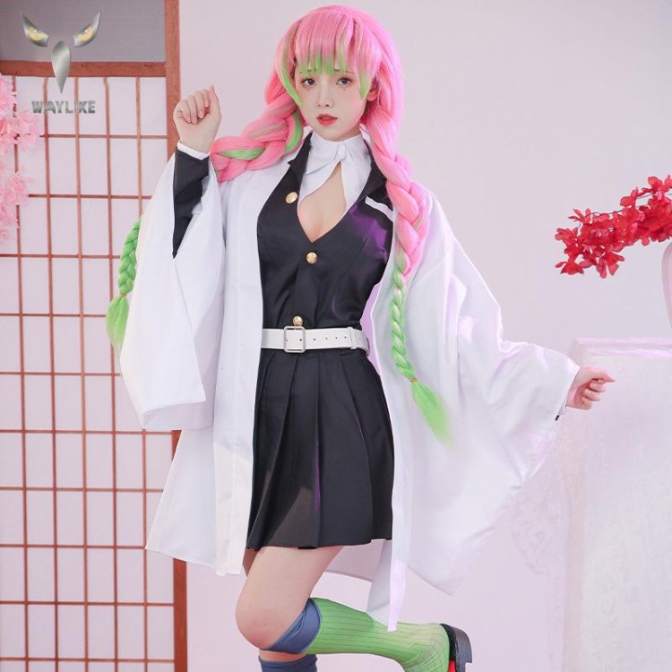 Kanroji Mitsuri Cosplay Demon Slayer Zestaw Sklep-Otaku Anime Manga Online
